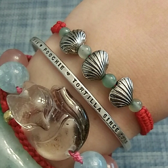 Handmade | Jewelry | Three Shells Lucky Chinese Red String Bracelet ...